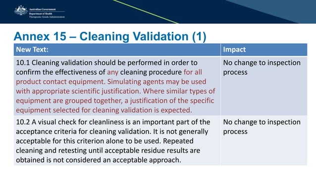 PIC/S Guide to GMP PE009-13 - Key changes to Annex 15 - Qualification and validation | PPTX