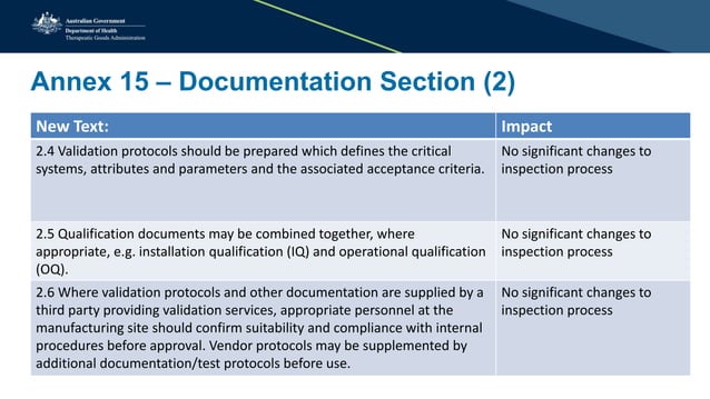 PIC/S Guide to GMP PE009-13 - Key changes to Annex 15 - Qualification ...
