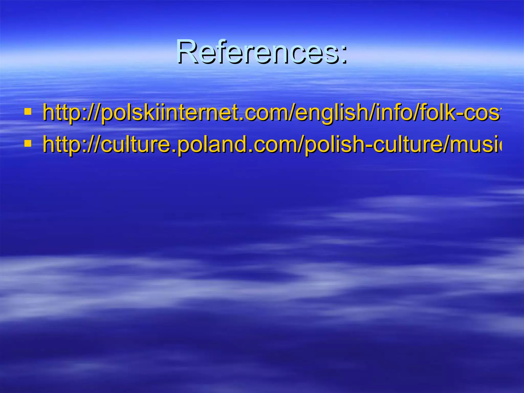 Presentation polish folk costumes | PPT