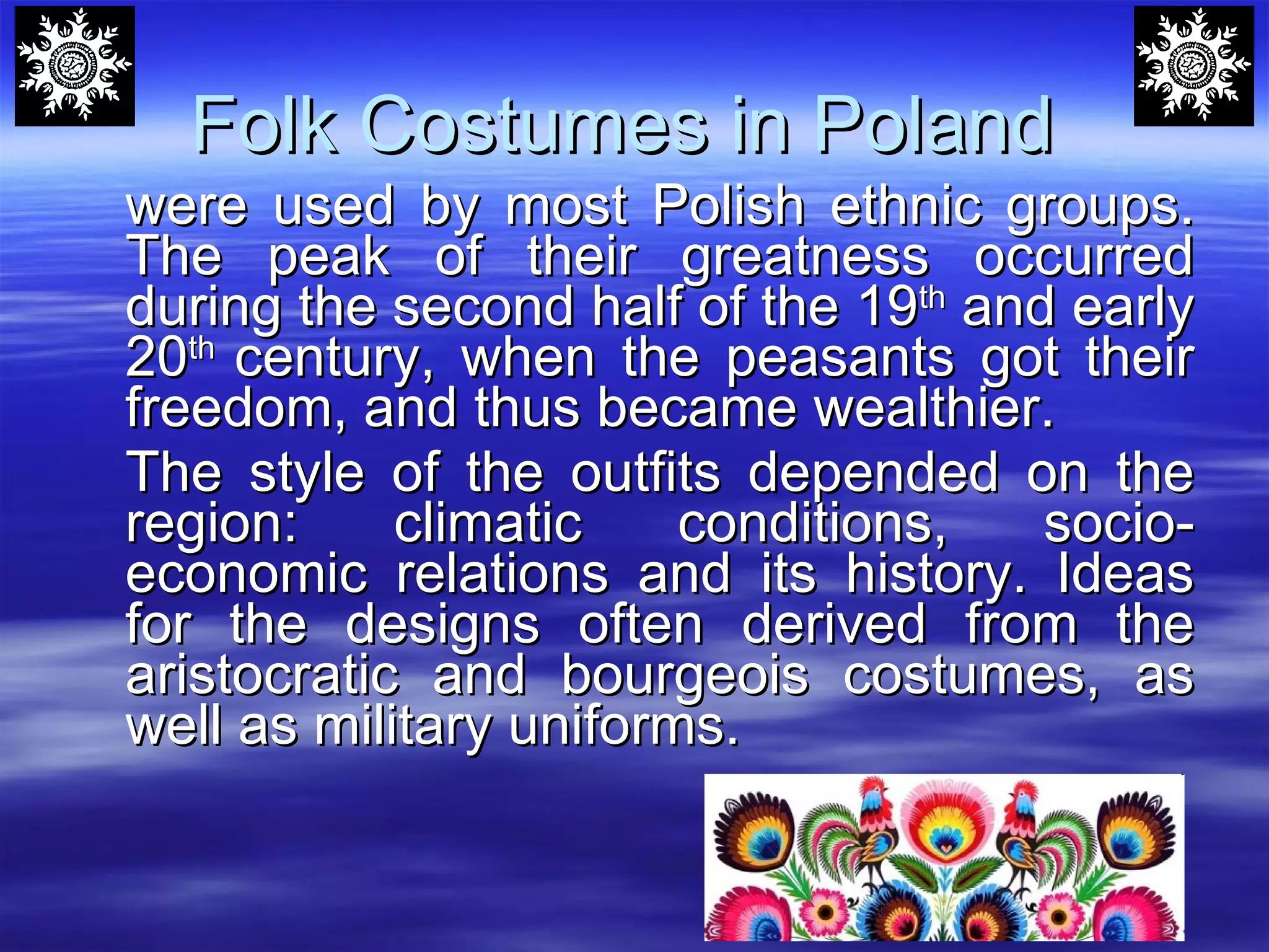 Presentation polish folk costumes | PPT