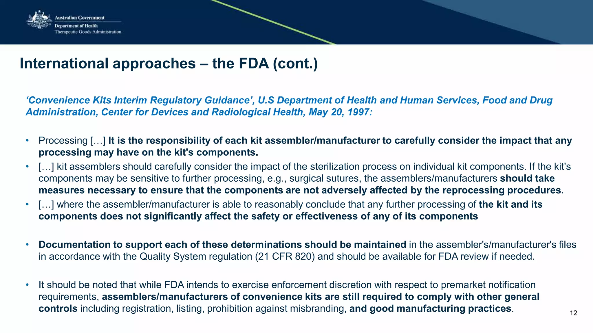 TGA Presentation: Potential reforms for the regulation of system and ...