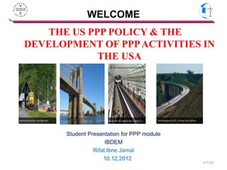Presentation on US Public-Private Partnership | PPT