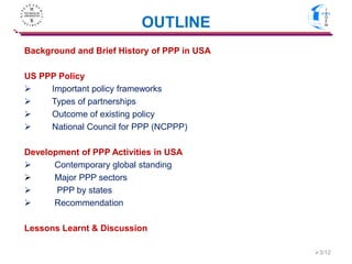 Presentation on US Public-Private Partnership | PPT