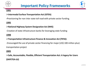 Presentation on US Public-Private Partnership | PDF