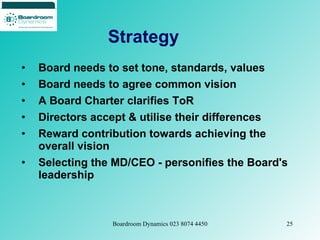 Welcome to Top Level Board Performance | PPT