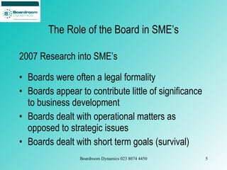 Welcome to Top Level Board Performance | PPT