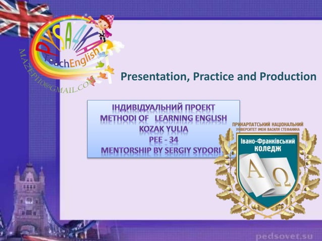 Presentation practice-production method kozak | PPT
