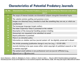 What Makes a Predatory Journals and How to Stop Publishing In it? | PPT