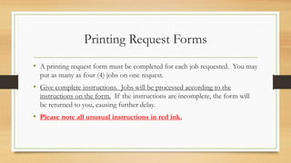 Print Shop Procedures | PPTX