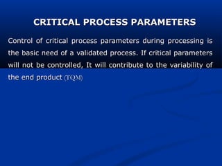 Presentation process-scale-up-and-critical-control-parameters-1 | PPT