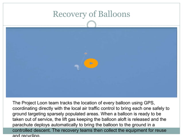 Presentation project loon | PPTX | Computer Networking | Computing