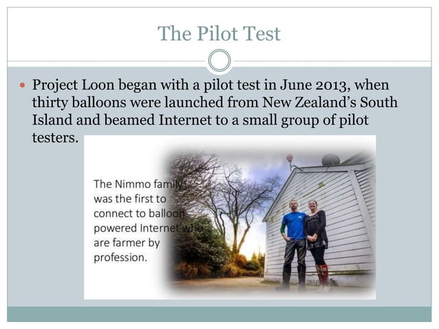 Presentation project loon | PPTX | Computer Networking | Computing