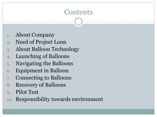 Presentation project loon | PPTX | Computer Networking | Computing