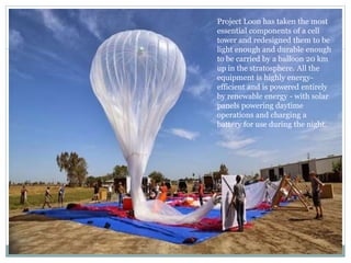 Presentation project loon | PPTX | Computer Networking | Computing