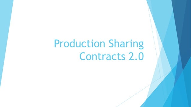 PRODUCTION SHARING CONTRACTS (By Edwin Kimani & Kate Mavuti) | PPTX ...