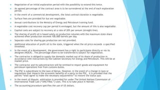 PRODUCTION SHARING CONTRACTS (By Edwin Kimani & Kate Mavuti) | PPTX