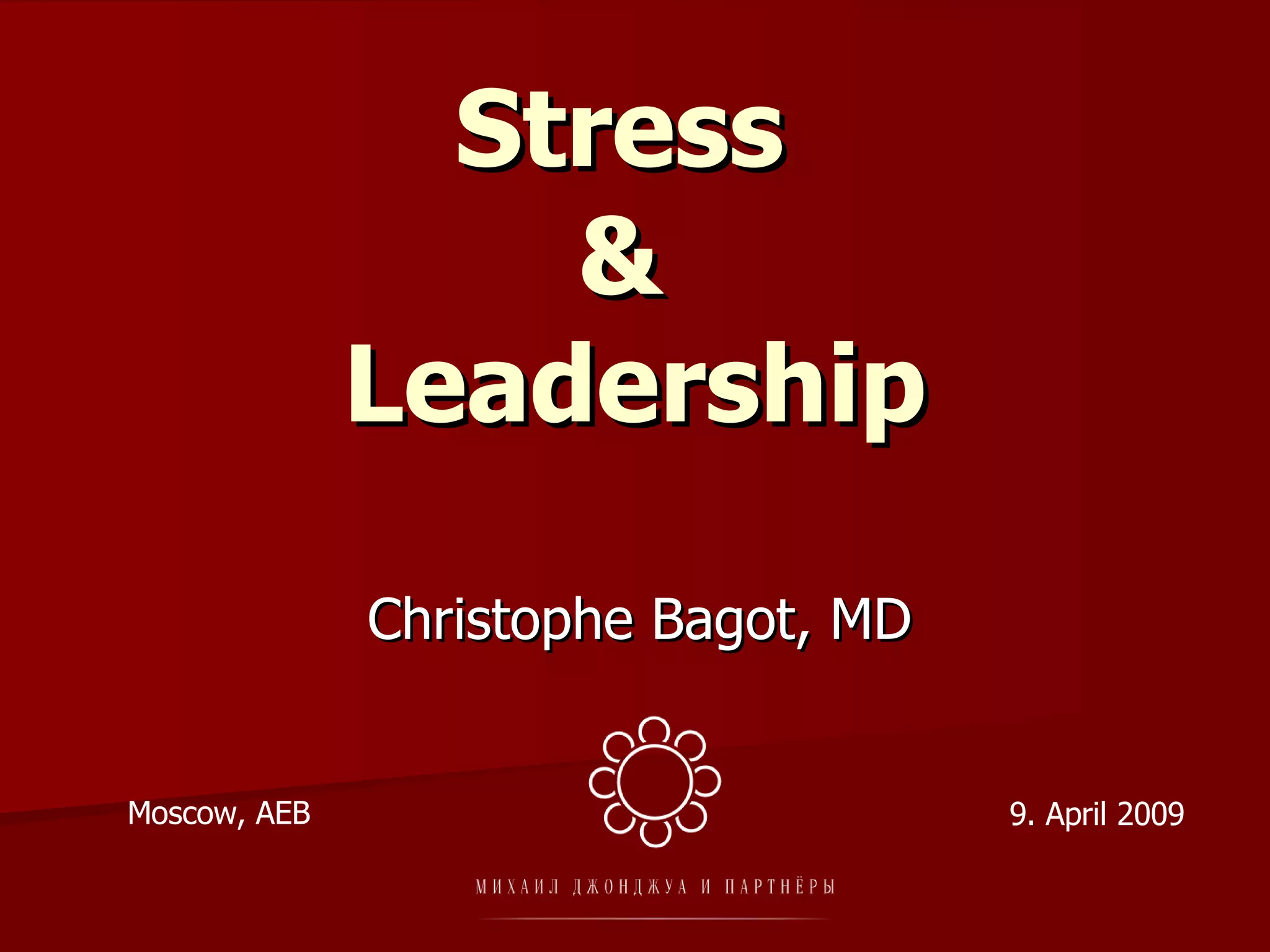 Stress & Leadership | PPT