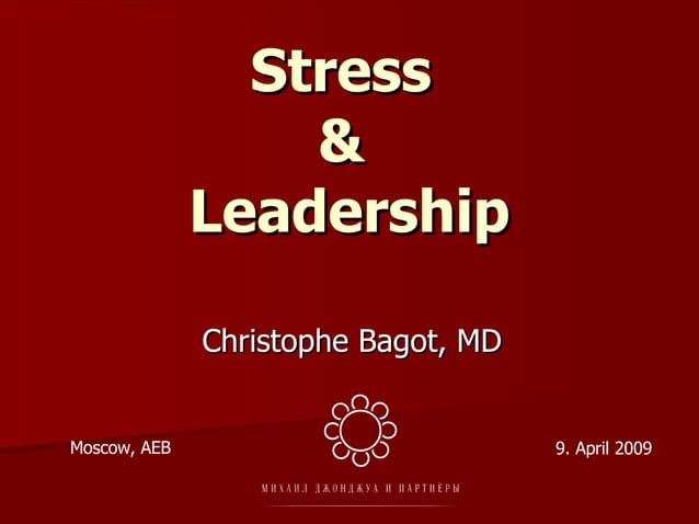 Stress & Leadership | PPT