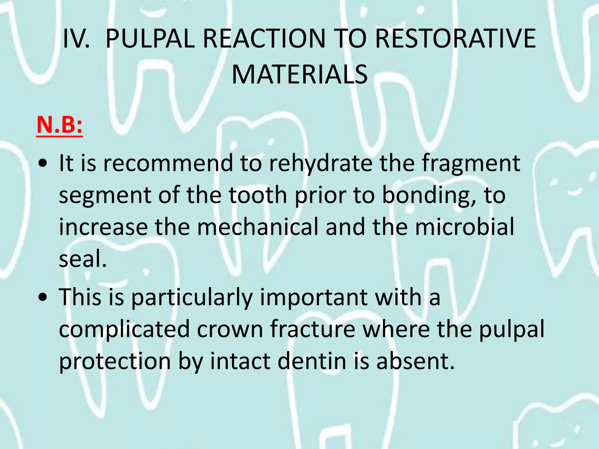 Pulpal Reactions to Dental Caries and Dental Proceudres | PPTX