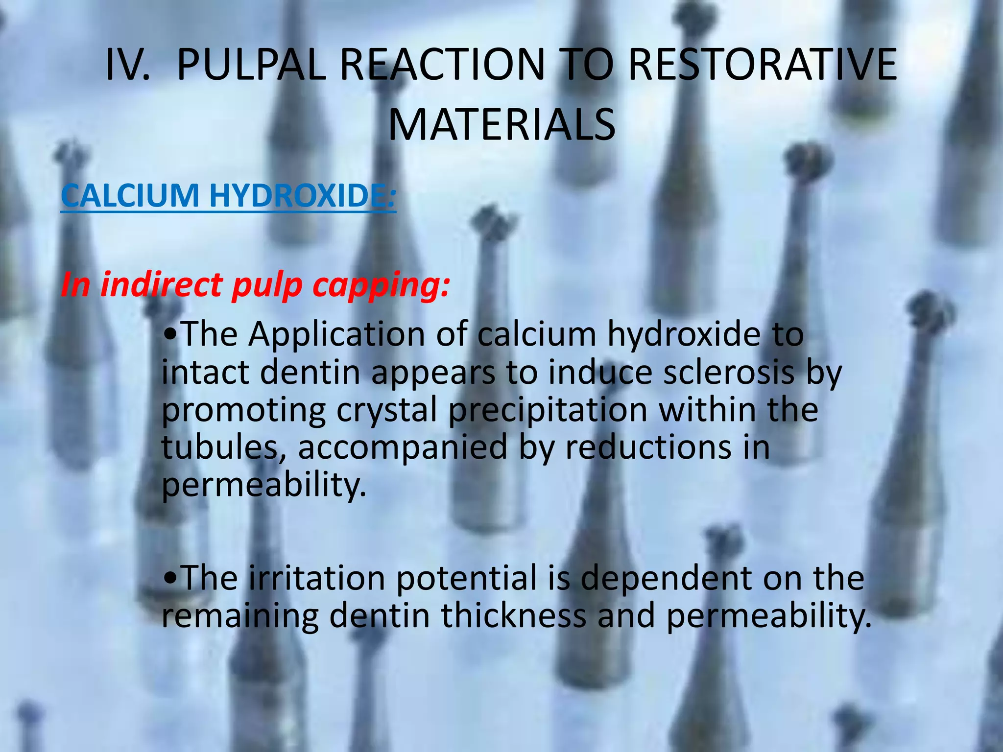 Pulpal Reactions to Dental Caries and Dental Proceudres | PPTX