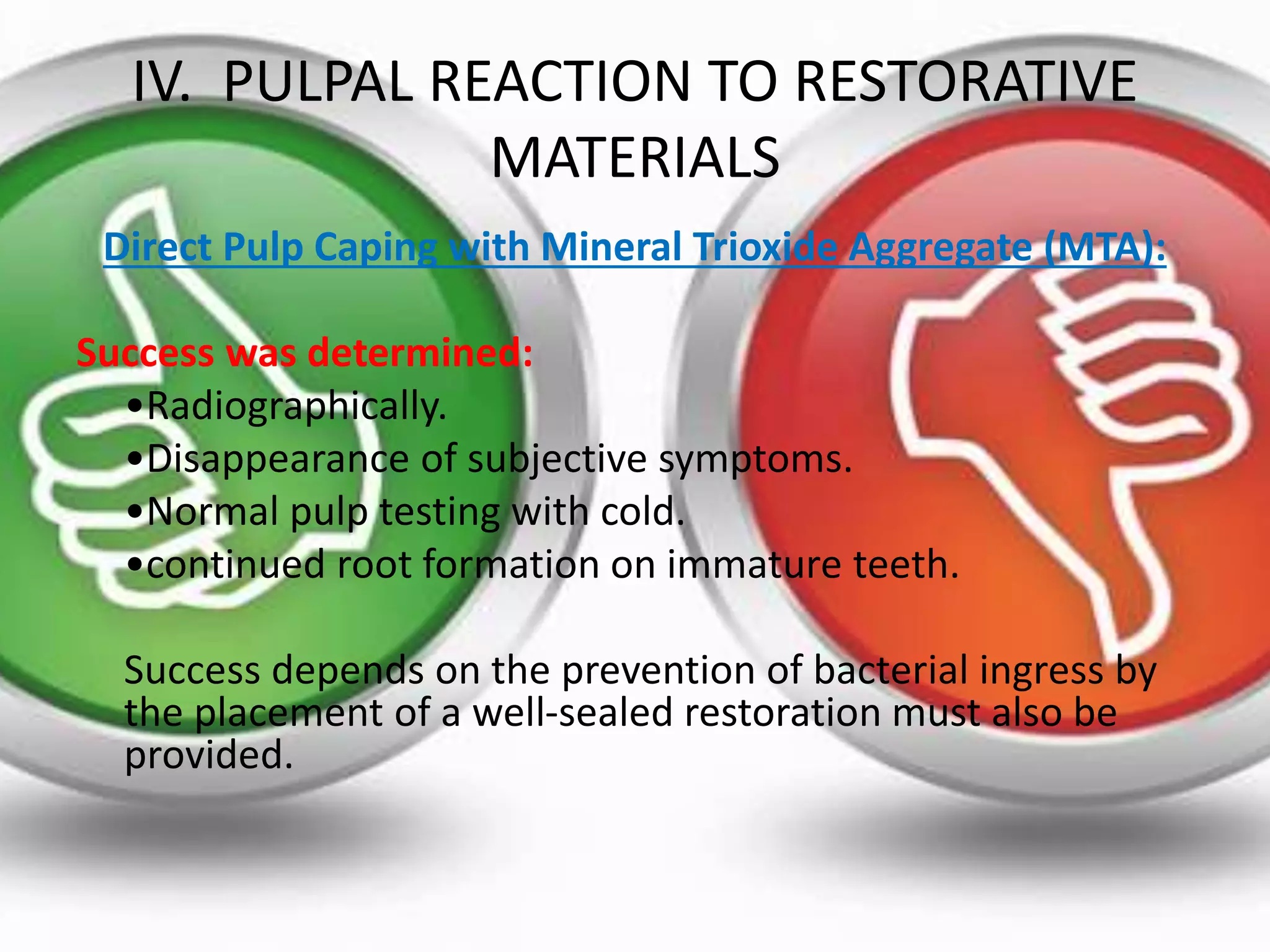 Pulpal Reactions to Dental Caries and Dental Proceudres | PPTX