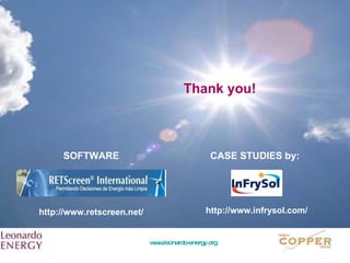 Small Scale Photovoltaic Installations - Use of RETScreen Software ...