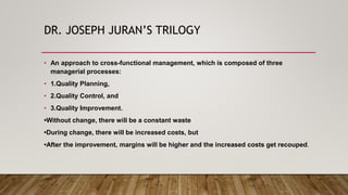 Quality Gurus (TOTAL QUALITY MANGEMENT SYSTEM) Food Technology | PPTX