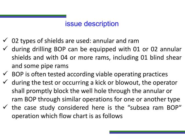 Presentation quantitative risk assessment of BOP operations using BN | PPT