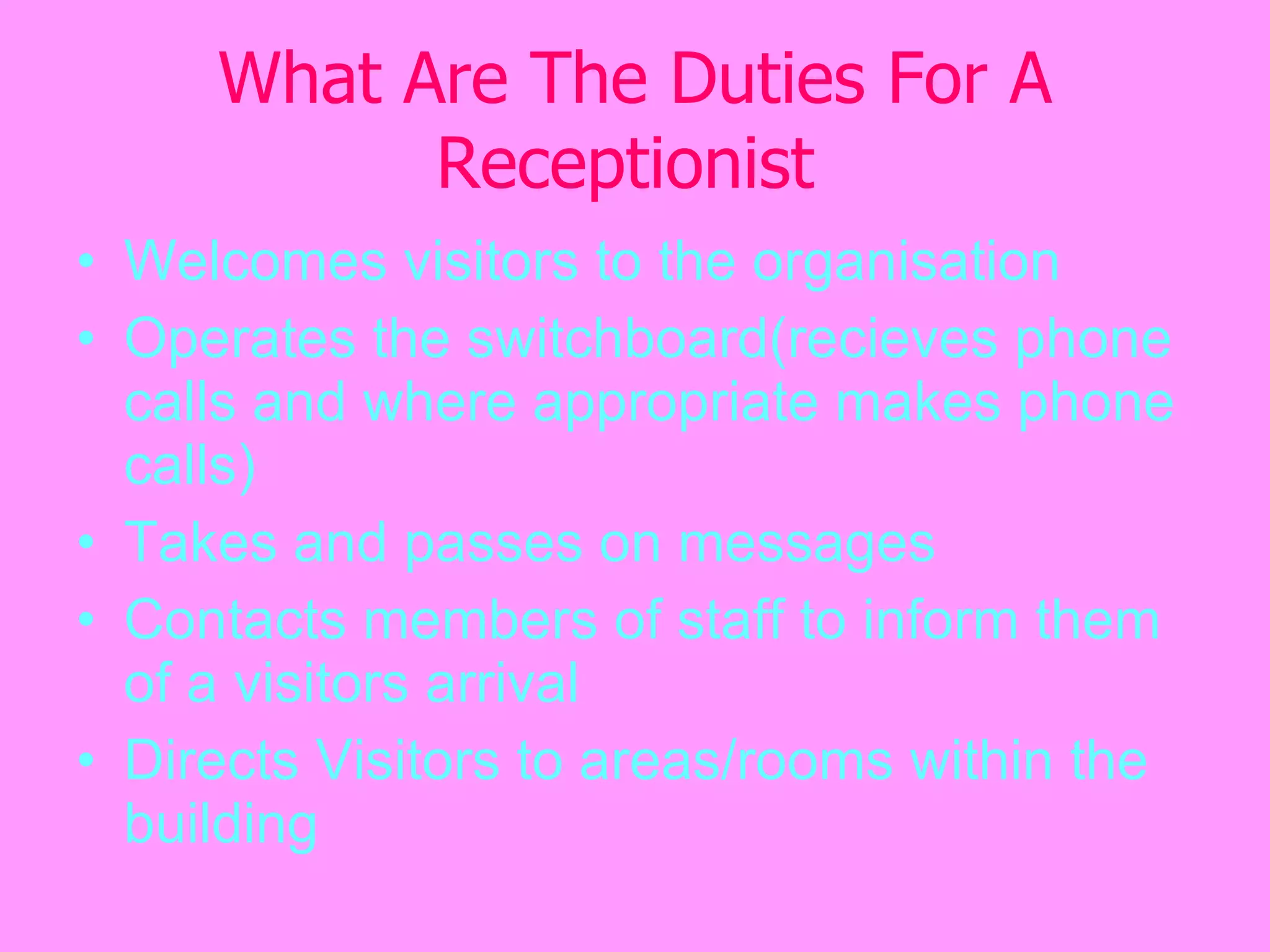 Presentation Reception | PPT