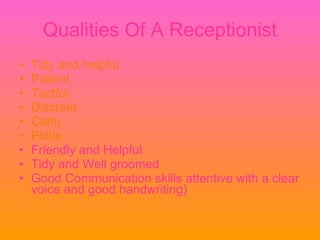 Presentation Reception | PPT