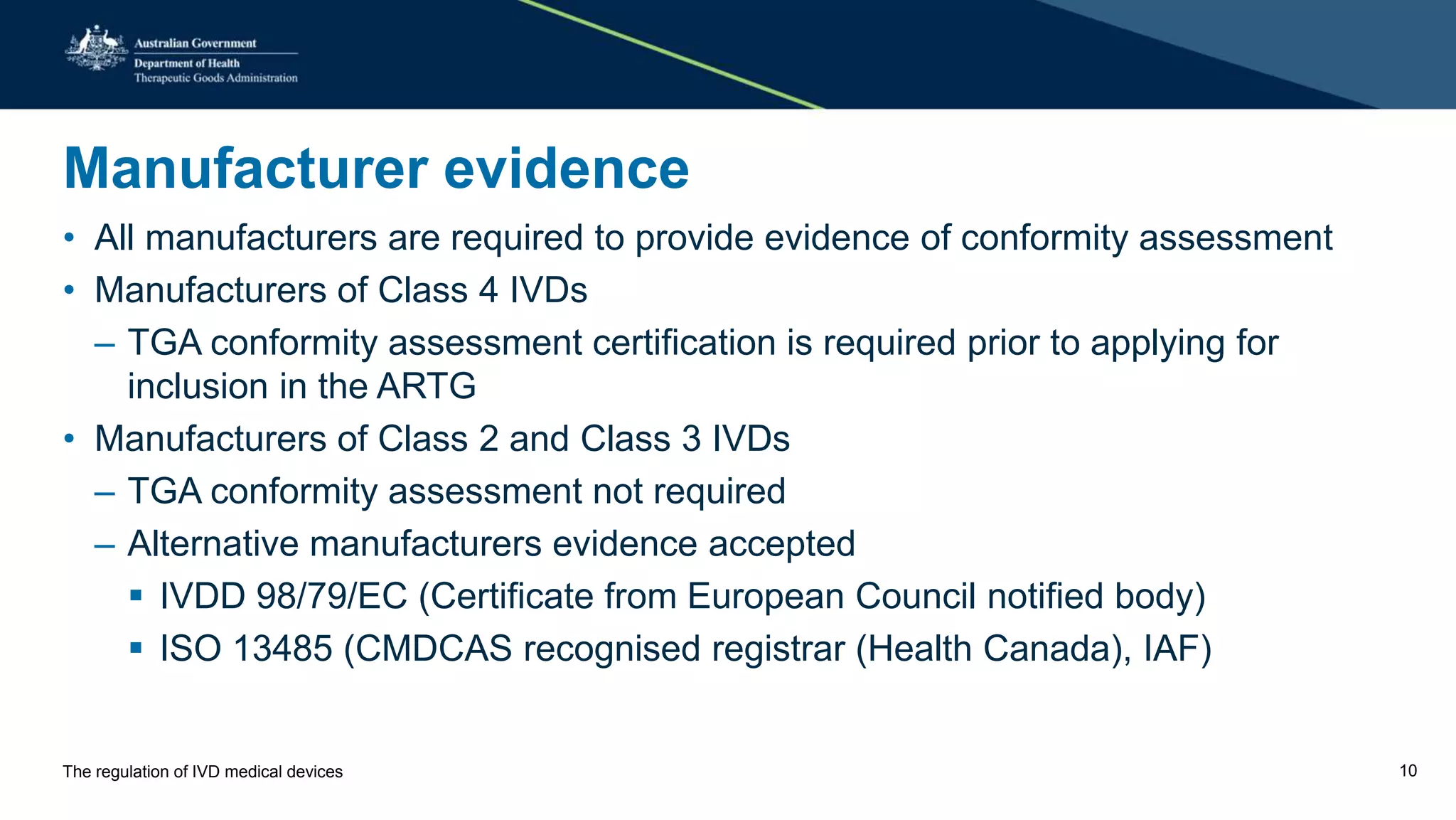 The regulation of IVD medical devices | PPTX
