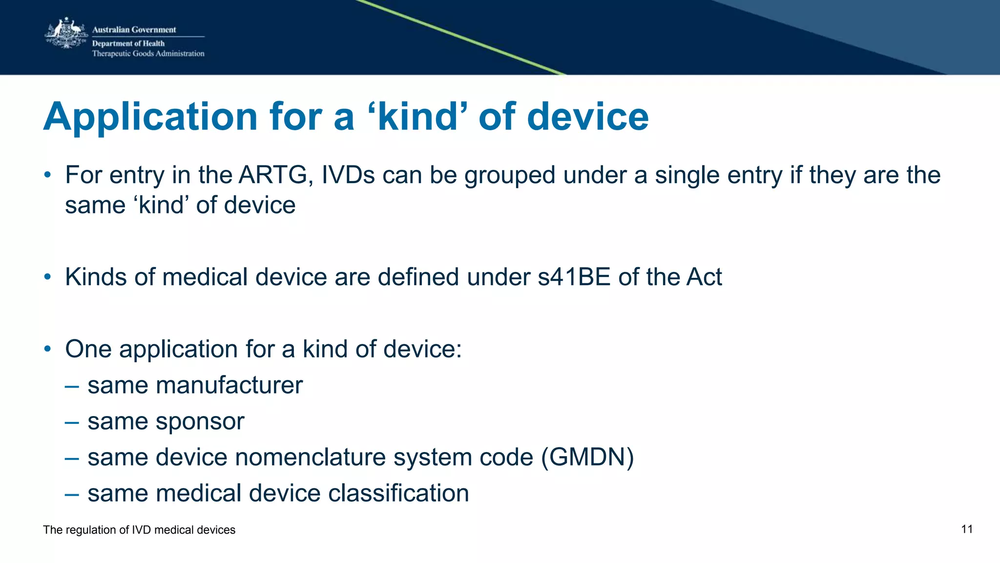 The regulation of IVD medical devices | PPTX