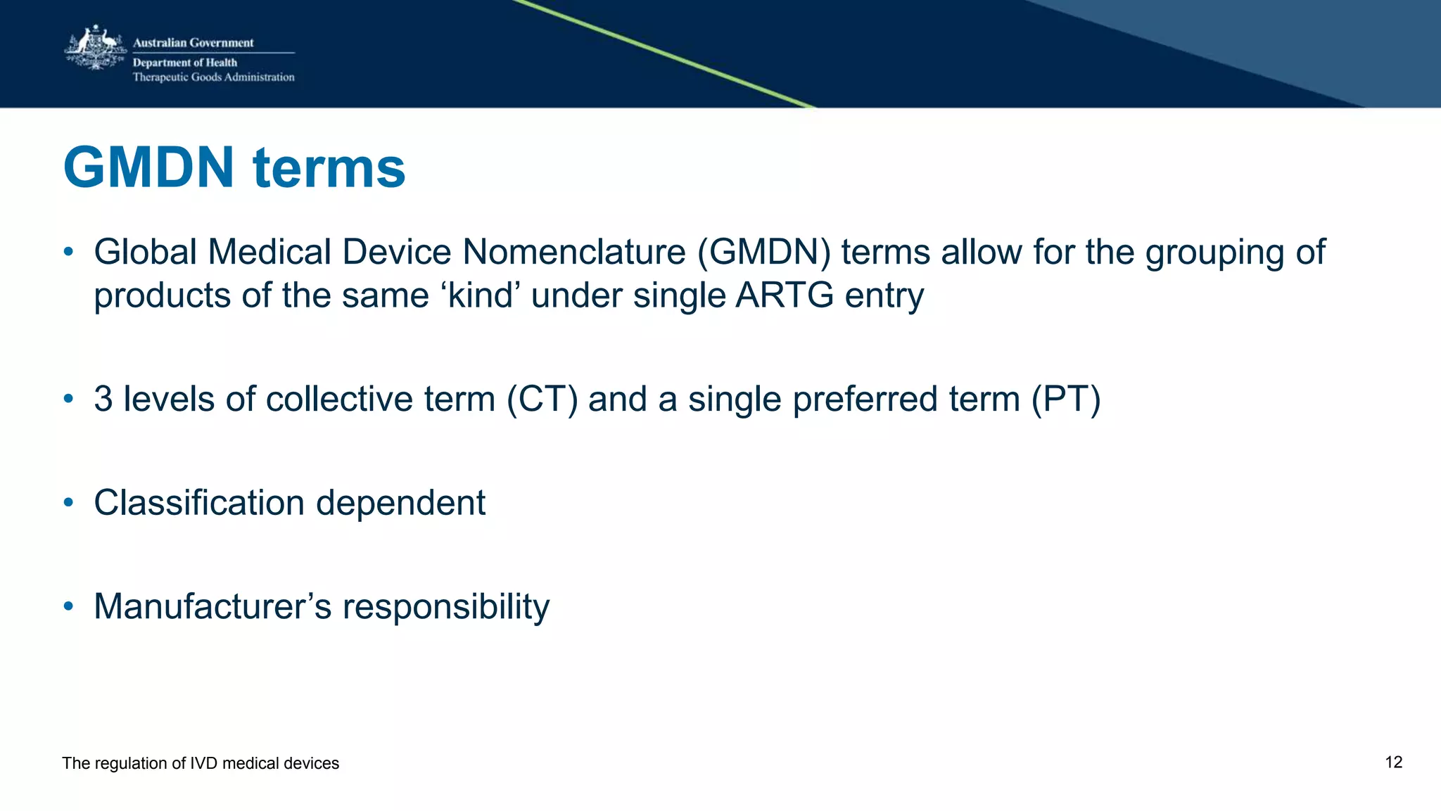 The regulation of IVD medical devices | PPTX