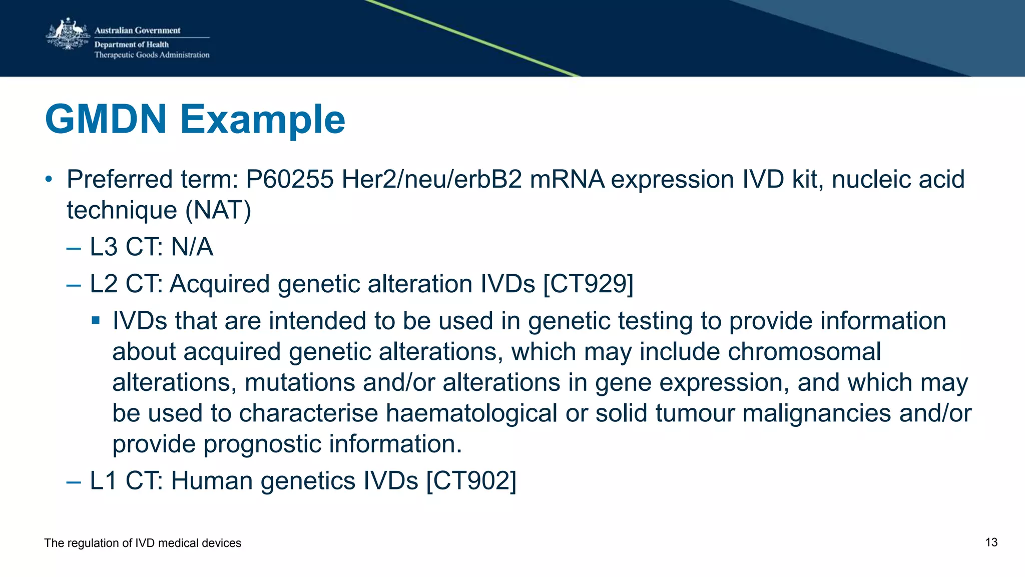 The regulation of IVD medical devices | PPTX