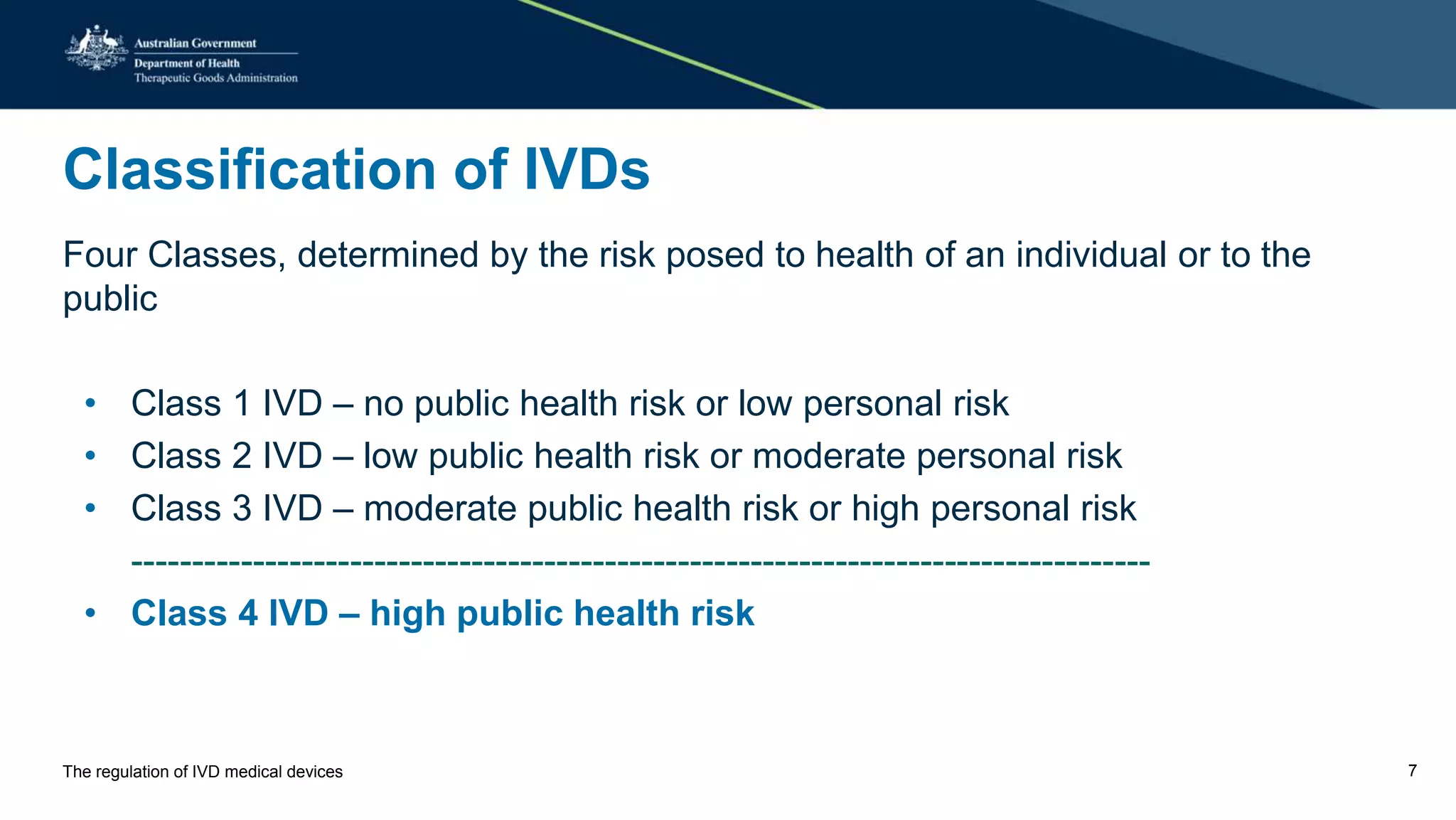 The regulation of IVD medical devices | PPTX