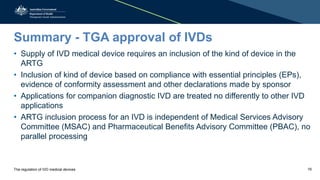 The regulation of IVD medical devices | PPTX