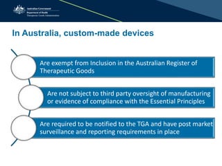 Presentation: Regulation of personalised, including 3D printed, medical ...