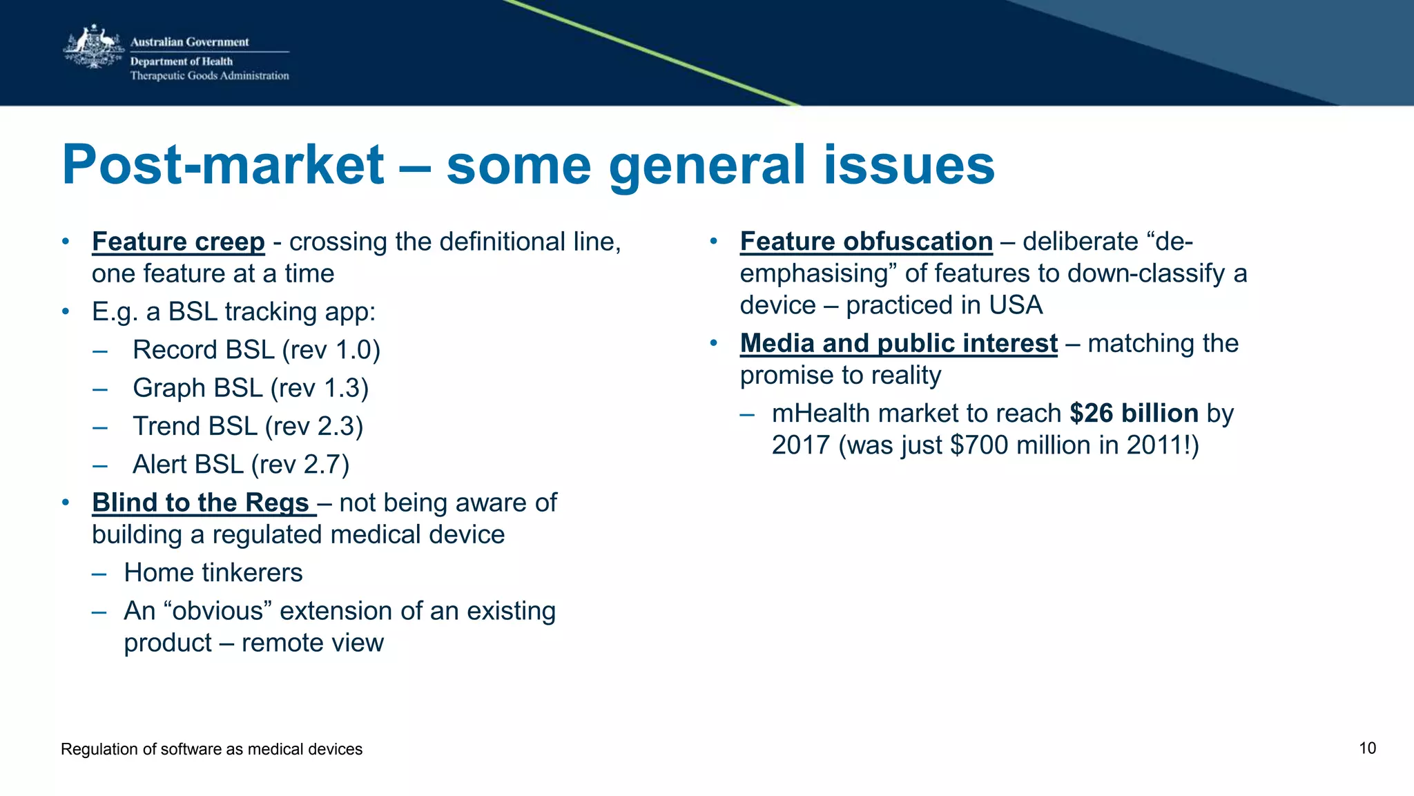 Regulation of software as medical devices | PPTX