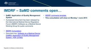 Regulation of software as medical devices | PPTX