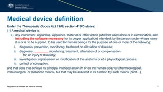 Regulation of software as medical devices | PPTX