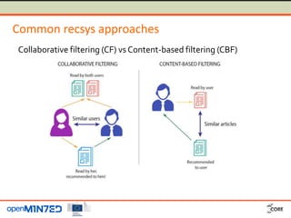 Towards effective research recommender systems for repositories | PPT