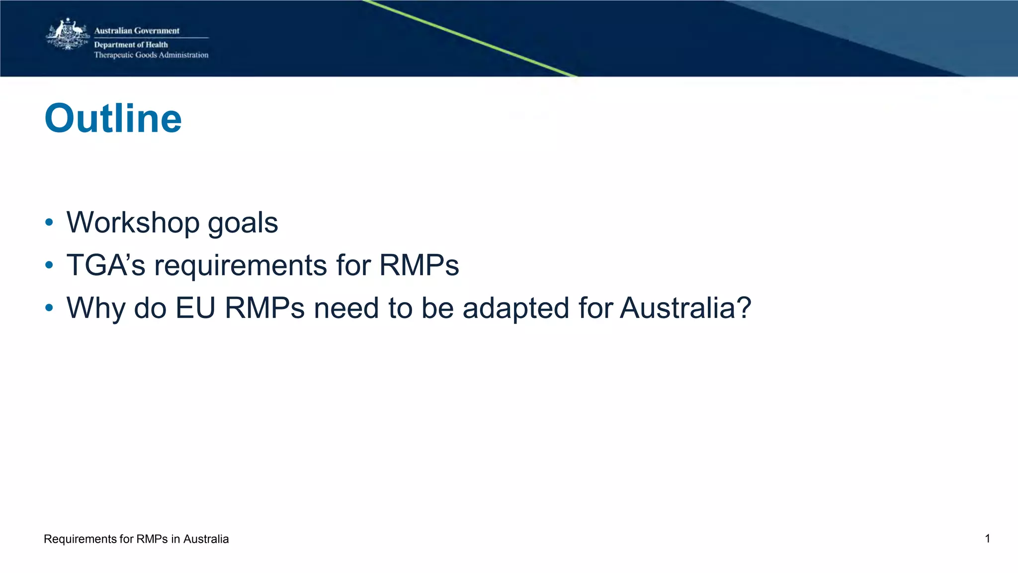 Requirements for RMPs in Australia | PDF