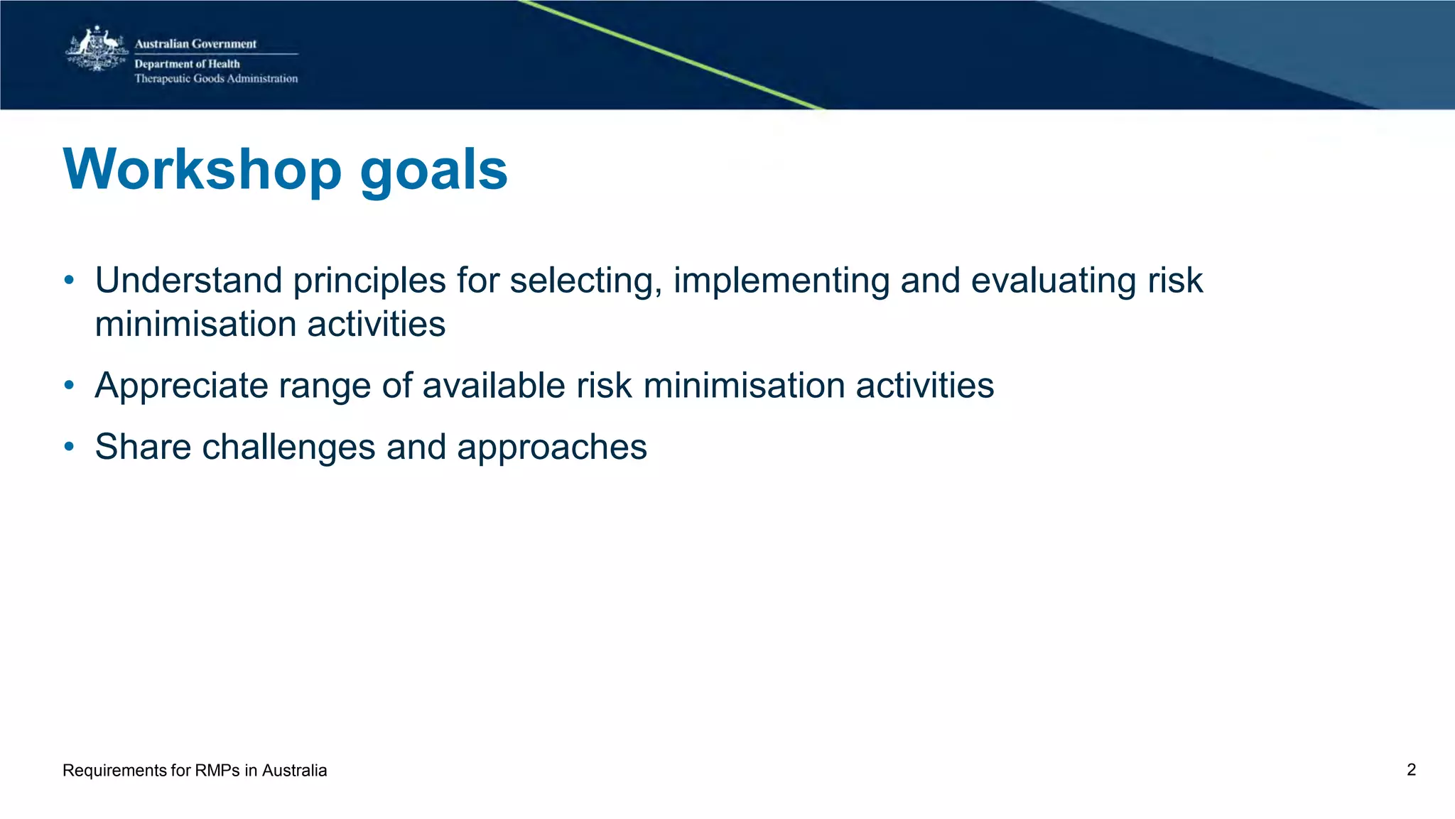 Requirements for RMPs in Australia | PDF