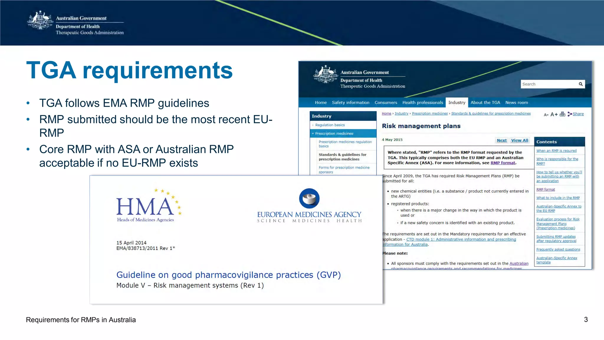 Requirements for RMPs in Australia | PDF