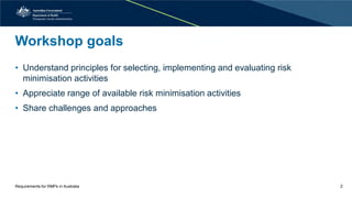 Requirements for RMPs in Australia | PDF