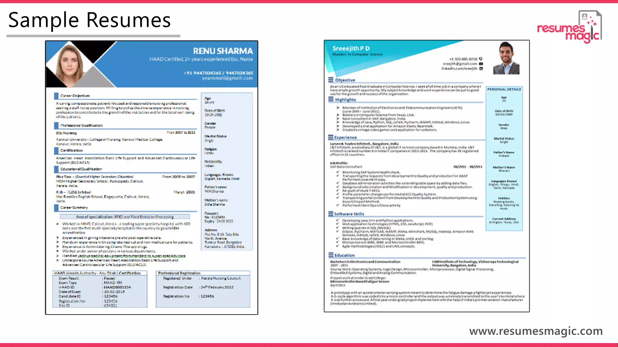 Resumes Magic- Presentation | PDF