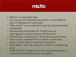 Presentation Re Victimization | PPT