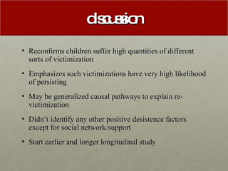 Presentation Re Victimization | PPT