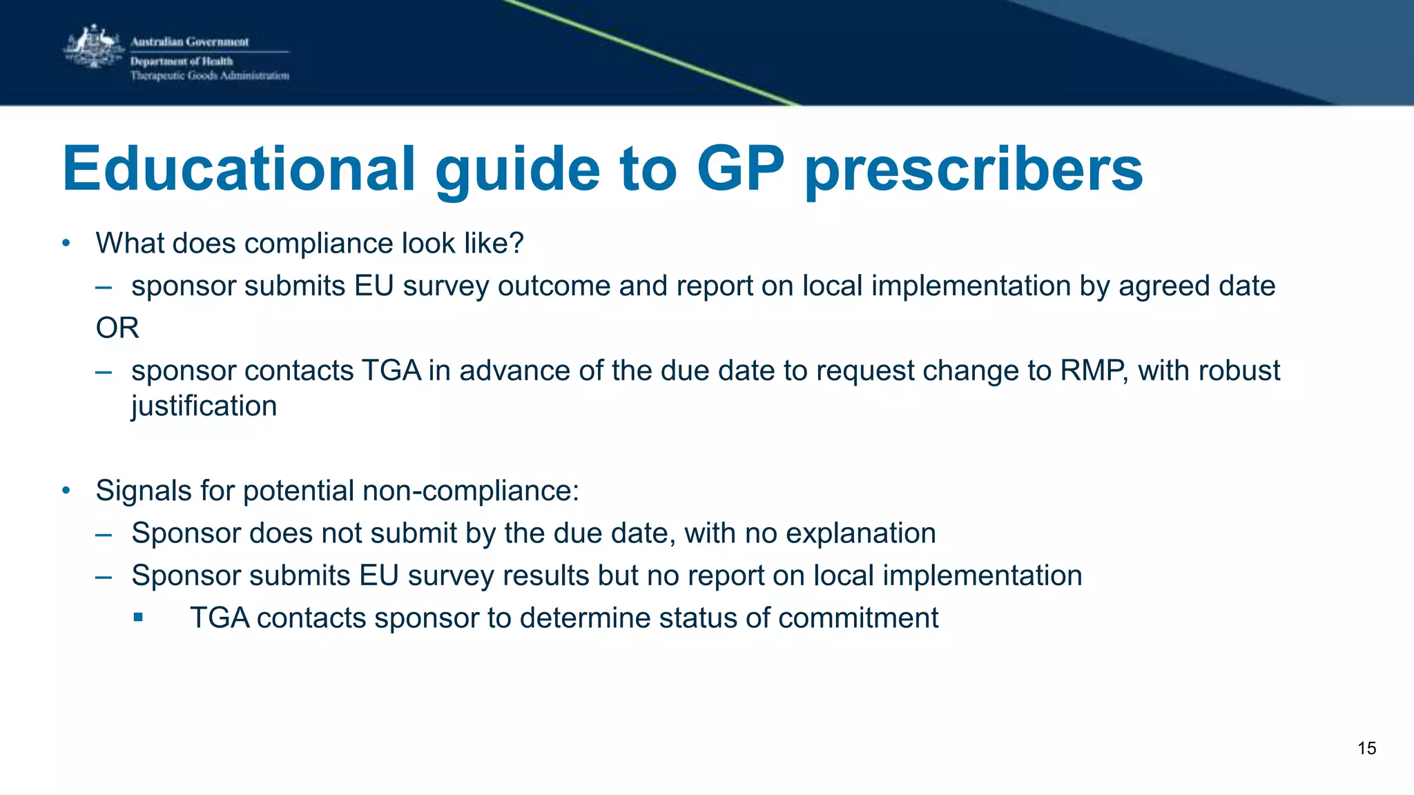 Presentation: Risk Management Plan compliance monitoring | PPTX