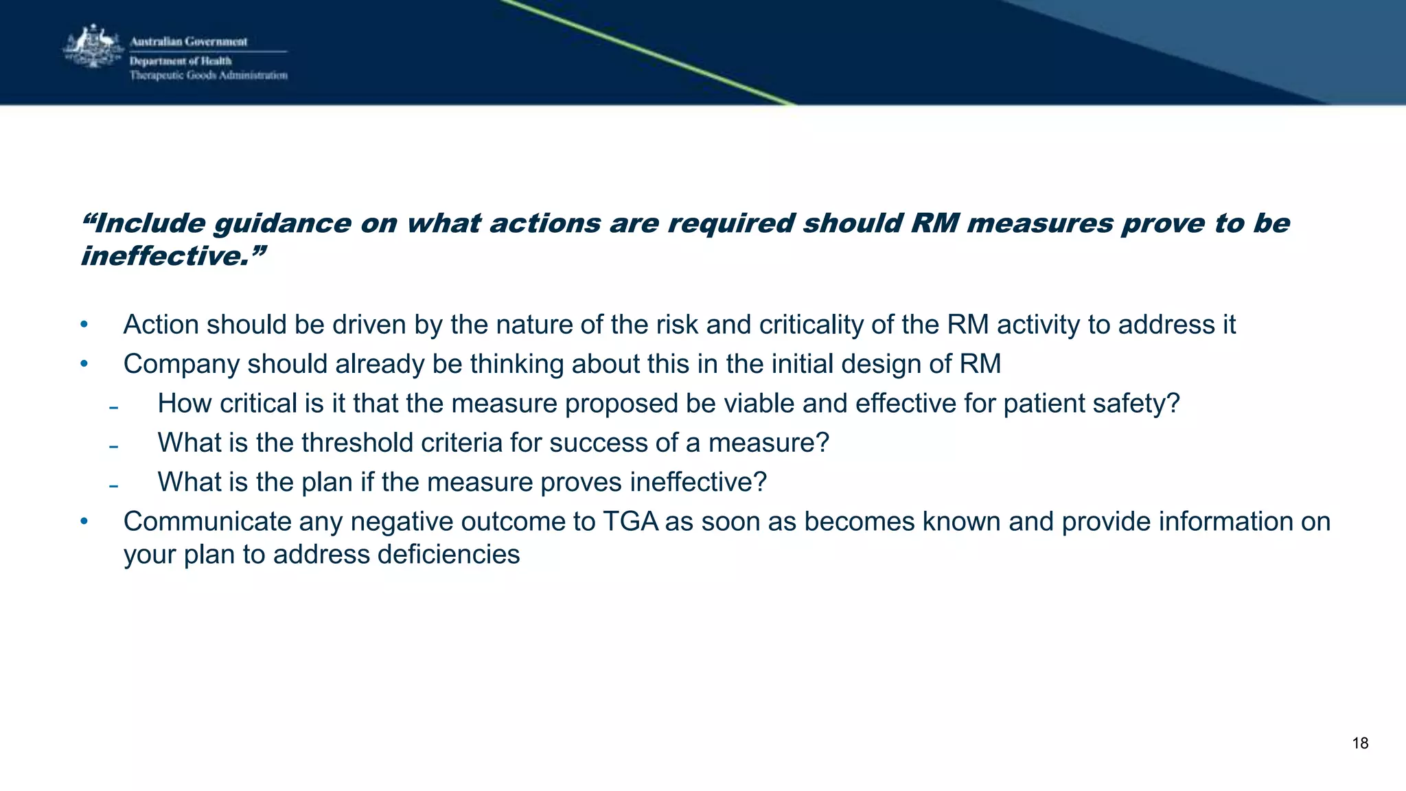 Presentation: Risk Management Plan compliance monitoring | PPTX